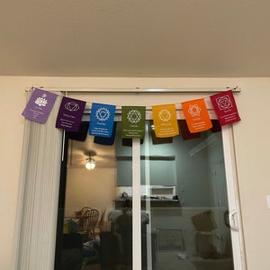 Large Seven Chakra Prayer Flags - Etsy