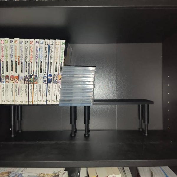 Shelf Riser for Displaying Two Rows of Books on a Single Shelf ...