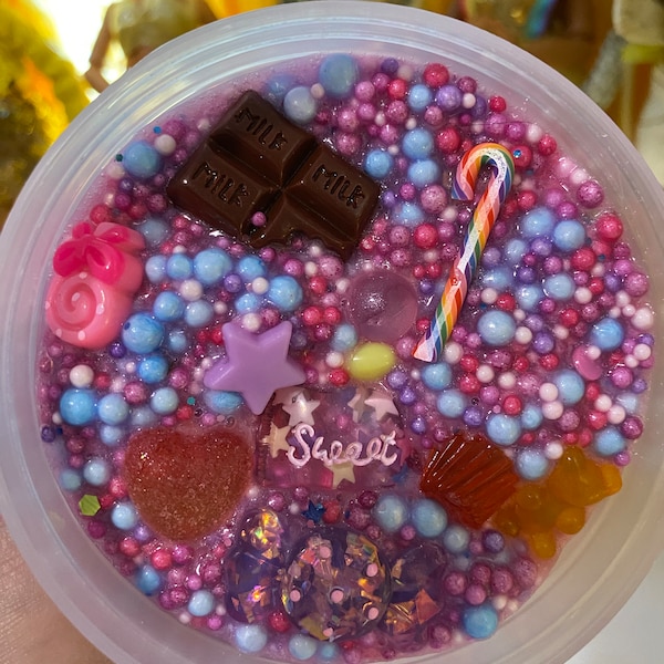 Pink Sugar Pop Candy Slime, Candy Crush Scented Slime Birthday Gift Toy ...