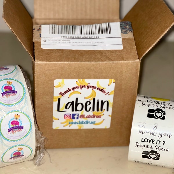 500 Custom Labels, Custom Stickers,logo Stickers,500 Labels-1000 Round ...