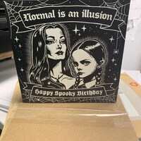 Goth Wedding Card ANY NAMES Custom Congratulations Personalised Baby ...