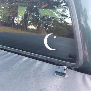 Mountains and Moon Vinyl Decal Car Decal Star Decals | Etsy