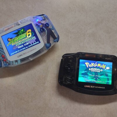 N64 FUNTASTIC THEMED Smoke Black Custom Gameboy Advance Mod W/ Backlit ...