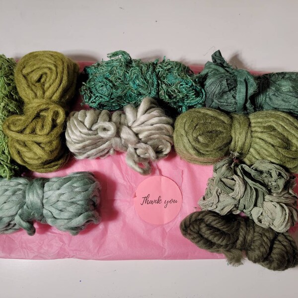 Circle Weaving Kit, Lush Rainforest Weaving Fibre Pack, Woven Tapestry ...