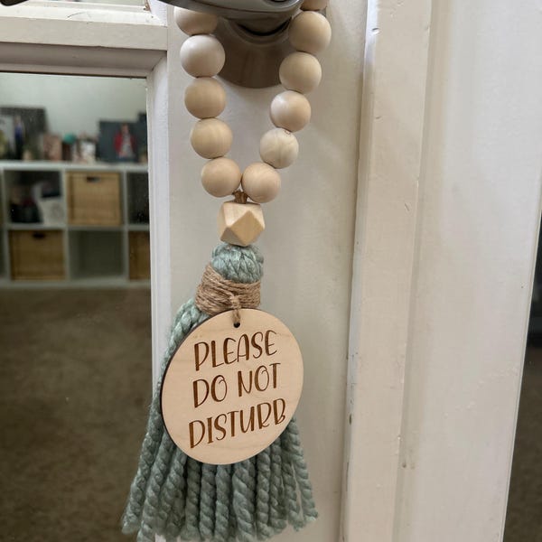 Custom Door Knob Hanger, Door Handle Sign, Office Sign, Do Not Disturb ...