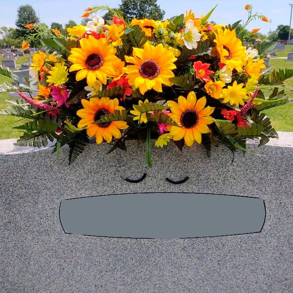 Cemetery Saddle - Spring Cemetery Flowers - Cemetery Decoration -flower ...
