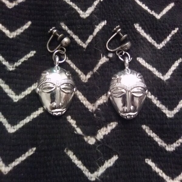2/6/10 Antique Silver African Mask Pendant/charms - 5-1-A - Etsy