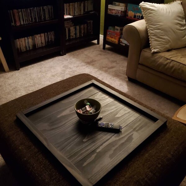 Square Ottoman Tray / Topper / Table Top - Etsy