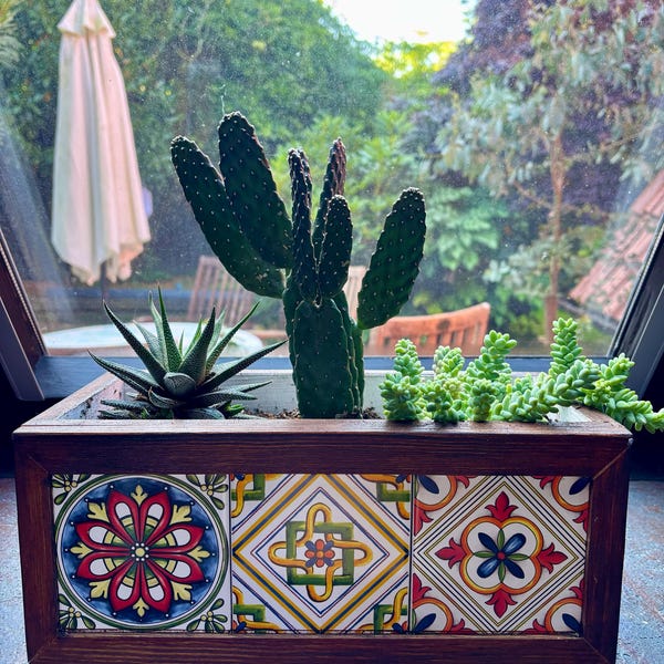 Window Box, Ledge Planter With Option of Hanging Brackets, Wooden ...