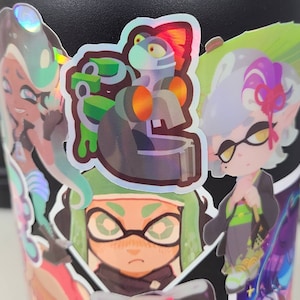 Splatoon Inspired Badge Fan Art Weapons Holographic - Etsy