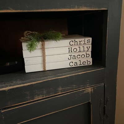 Baby Boy Stacked Books, Its a BOY Custom Book Stack, Farmhouse Nursery ...