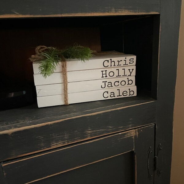 Baby Boy Stacked Books, Its a BOY Custom Book Stack, Farmhouse Nursery ...