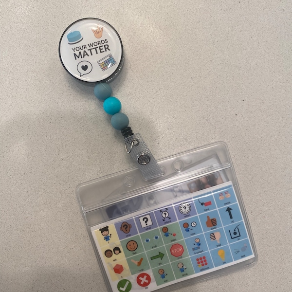 Mini Core Communication Board: Travel AAC Lanyard - Etsy