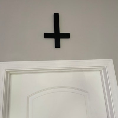 Black Inverted Cross - Etsy