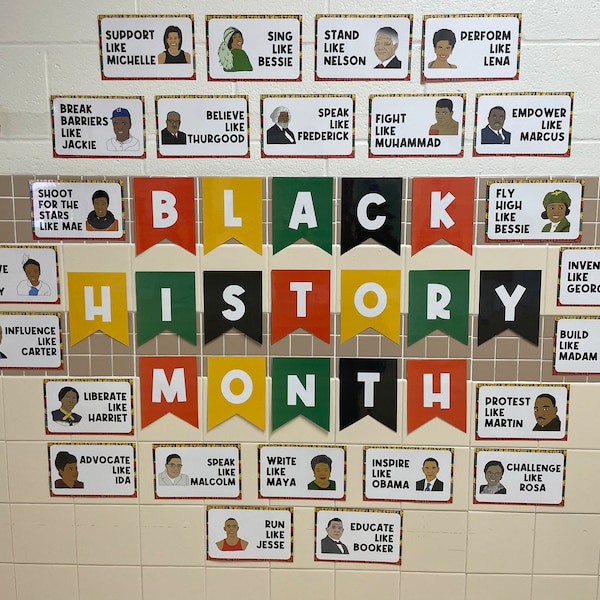 Black History Posters | Bulletin Board Display | Black History Decor ...