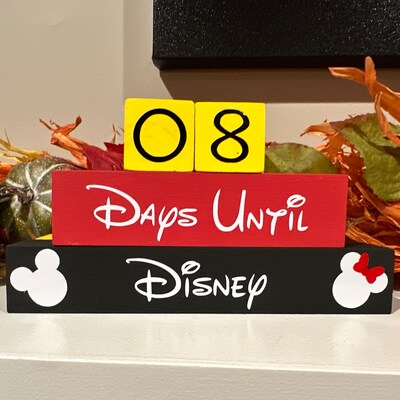 365 Day Disney Countdown Blocks - Etsy