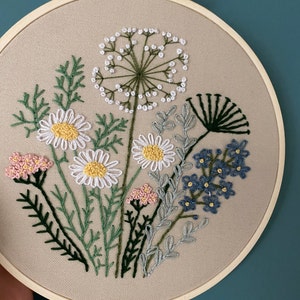 Creative Embroidery Flowers and Herbs Pattern 5, Needlepoint Floral ...
