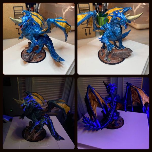 Chromatic Blue Dragon Miniature Rescale Miniatures Dnd Miniatures Role ...