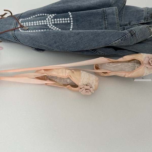 Shabby Chic White Decorative Pointe Shoes - Etsy