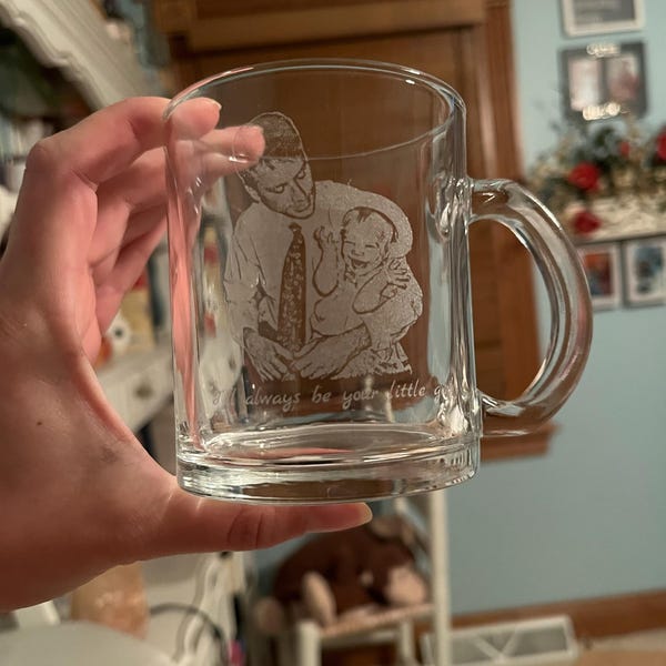 Custom Etched Handwriting Rock Glass Engrave Your Handwritten Message ...