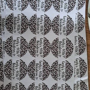 CUSTOM Mermaid Party Stickers 37mm Circle & 51mm Circle, Party Favour ...