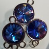 Meridian Blue F 14mm Swarovski Art 1122 Rivoli Stone - Etsy