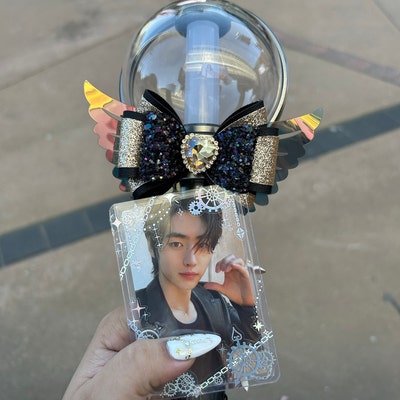 SEVENTEEN SVT Caratbong Ribbon Bow Keychain Pendant Light Stick Lanyard ...