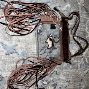 Brown Horse 2 Real Cowhide Fur and Leather Key Holder Ring - Etsy