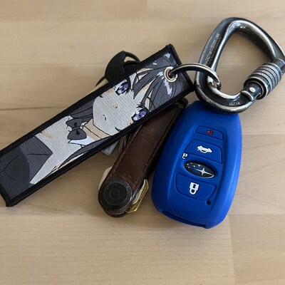Anime Embroidered Jet Tag Keychain - Etsy
