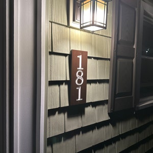 Hanging House Number Sign Driveway Address Sign Signpost - Etsy