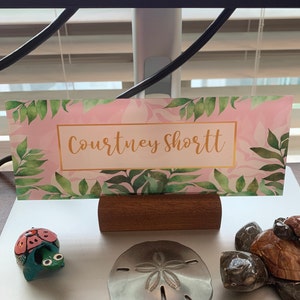 Desk Name Plate Rustic Custom Office Name Sign Personalized | Etsy