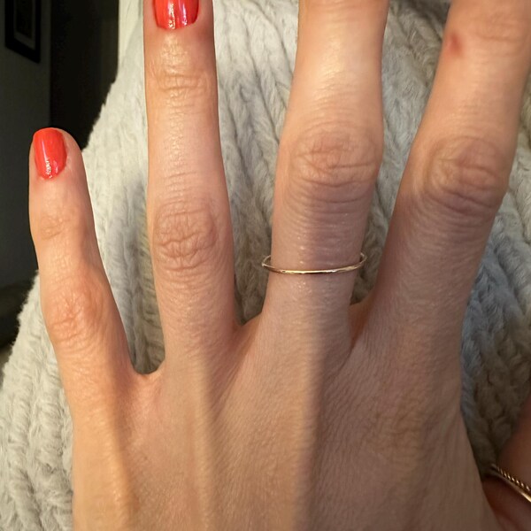 14K Solid Gold Pearl Ring, Real Natural Freshwater Pearl Ring, Minimalist Pearl Statement Ring ...