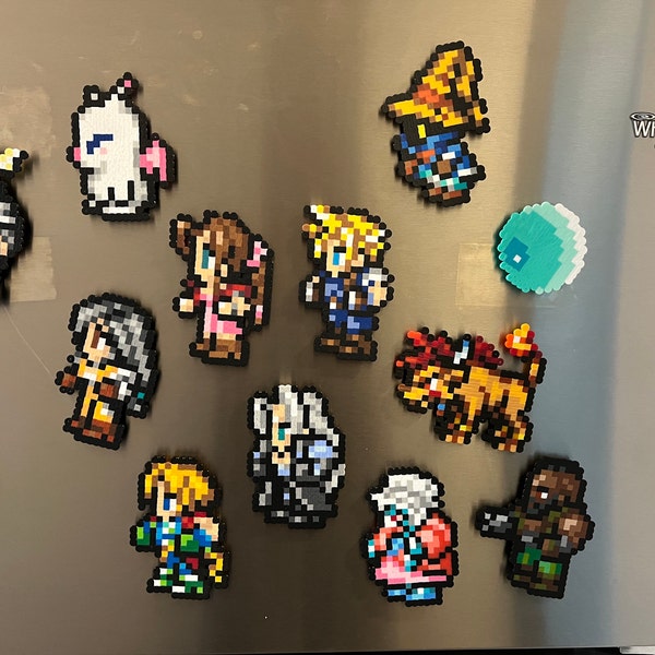 Final Fantasy VI: Perler Bead Sprites - Terra, Locke, Edgar, Sabin ...