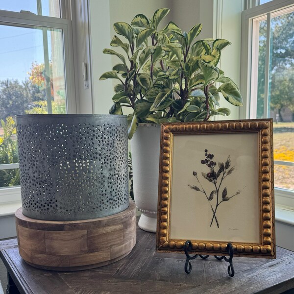 Chunky Bead Gold Picture Frame, Antique Distressed Finish- Custom ...