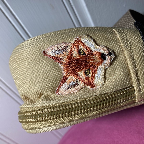 Red Fox - Head - Natural Animal - Embroidered Patch - Iron on Applique ...