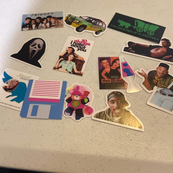 2000s Sticker Grab Bag - Die Cut Water Resistant Stickers - Etsy