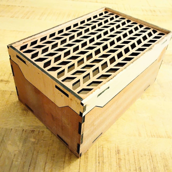 Geared Lid Box - Unique Gear Driven Box - Vector Files - Dxf, Svg, Eps ...