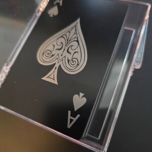 Metal Skip Cancel Undo Cards Matte Black Anodized Aluminum Laser ...