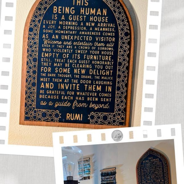 The Guest House // Wood Sign // Therapy Gift // Mindfulness Gift ...