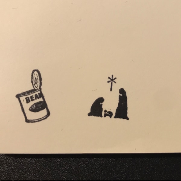 Can of Beans Rubber Stamp - Etsy