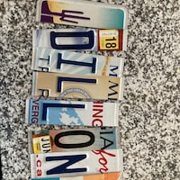 Worn & Faded License Plate Letters and Numbers to Build Your Own ...