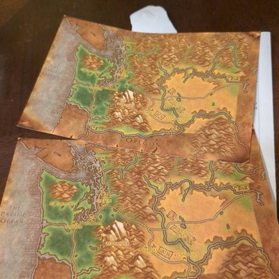 Washington World of Warcraft Style Map - Etsy