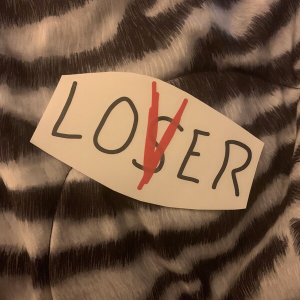 Loser / Lover Decal Stephen King's IT Losers Club Inspired Apple ...