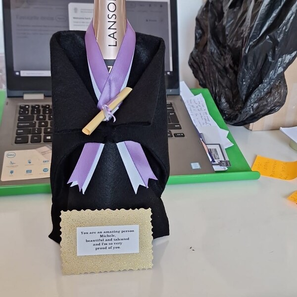 Graduation Bottle Cover Set. Grad Gift for Him / Grad Gift for Her ...