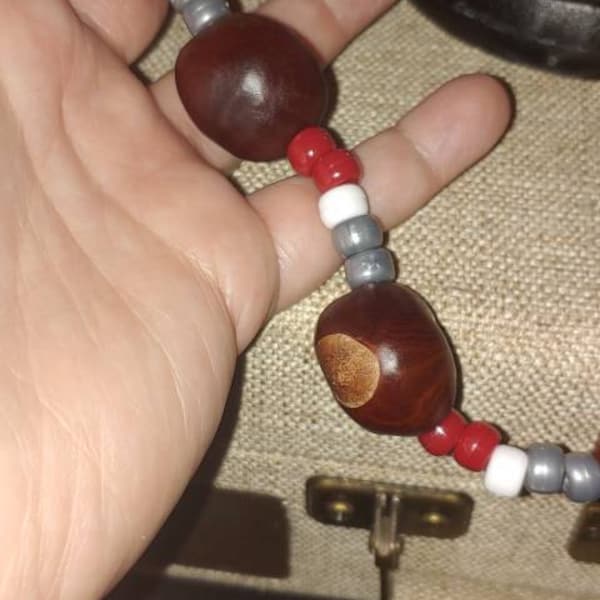 Ohio State Buckeye Necklace - Double Bead Pattern! 14 High Quality Ohio ...