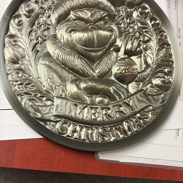 3D STL Design Grinch Christmas Relief for CNC Routers and 3D Printing ...