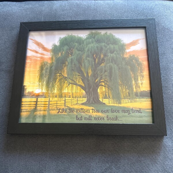 Personalized Oak Tree & Sign Print! Great Wedding or Anniversary Gift ...