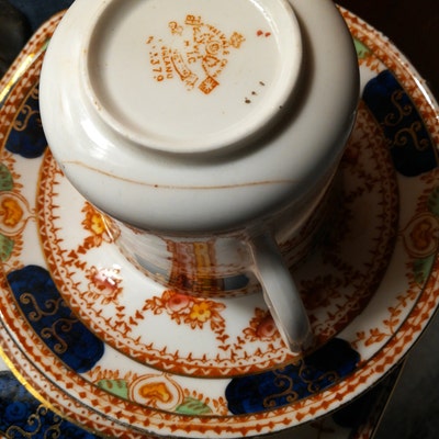 Mid Century E Radford Hand Painted Preserve Pot With Lid and Original ...