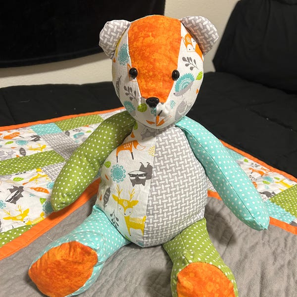 Simplicity A2115 Pattern Memory Bear Pattern Plush Sewing Pattern ...