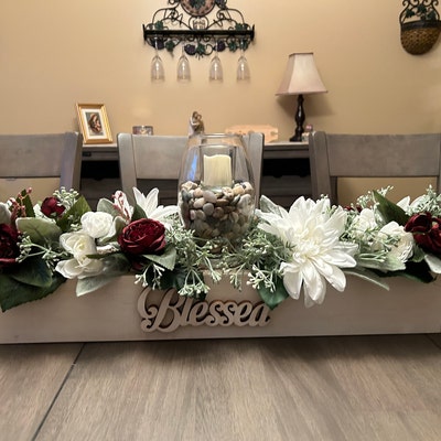 Fall Flower Centerpiece for Dining Table Fall Arrangement - Etsy